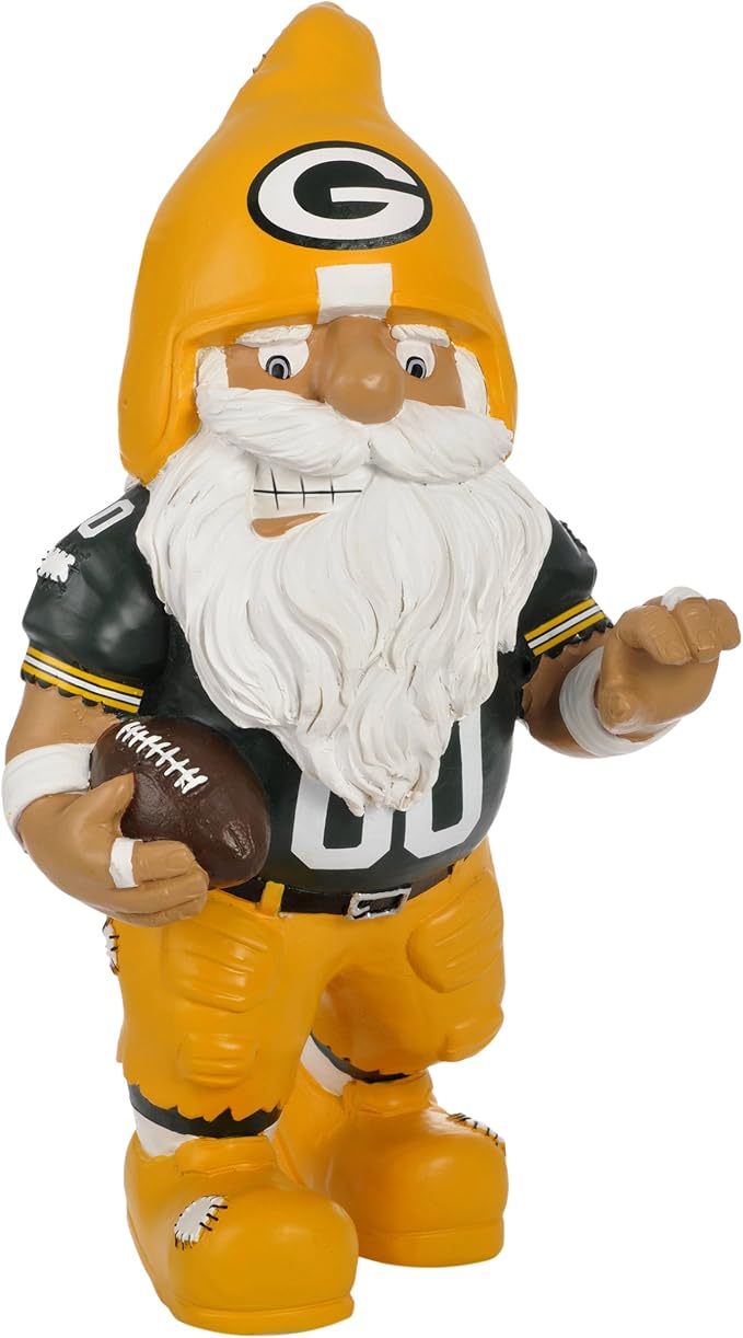 Amazon.com : Green Bay Packers Action Gnome Running Back : Sports Fan ...