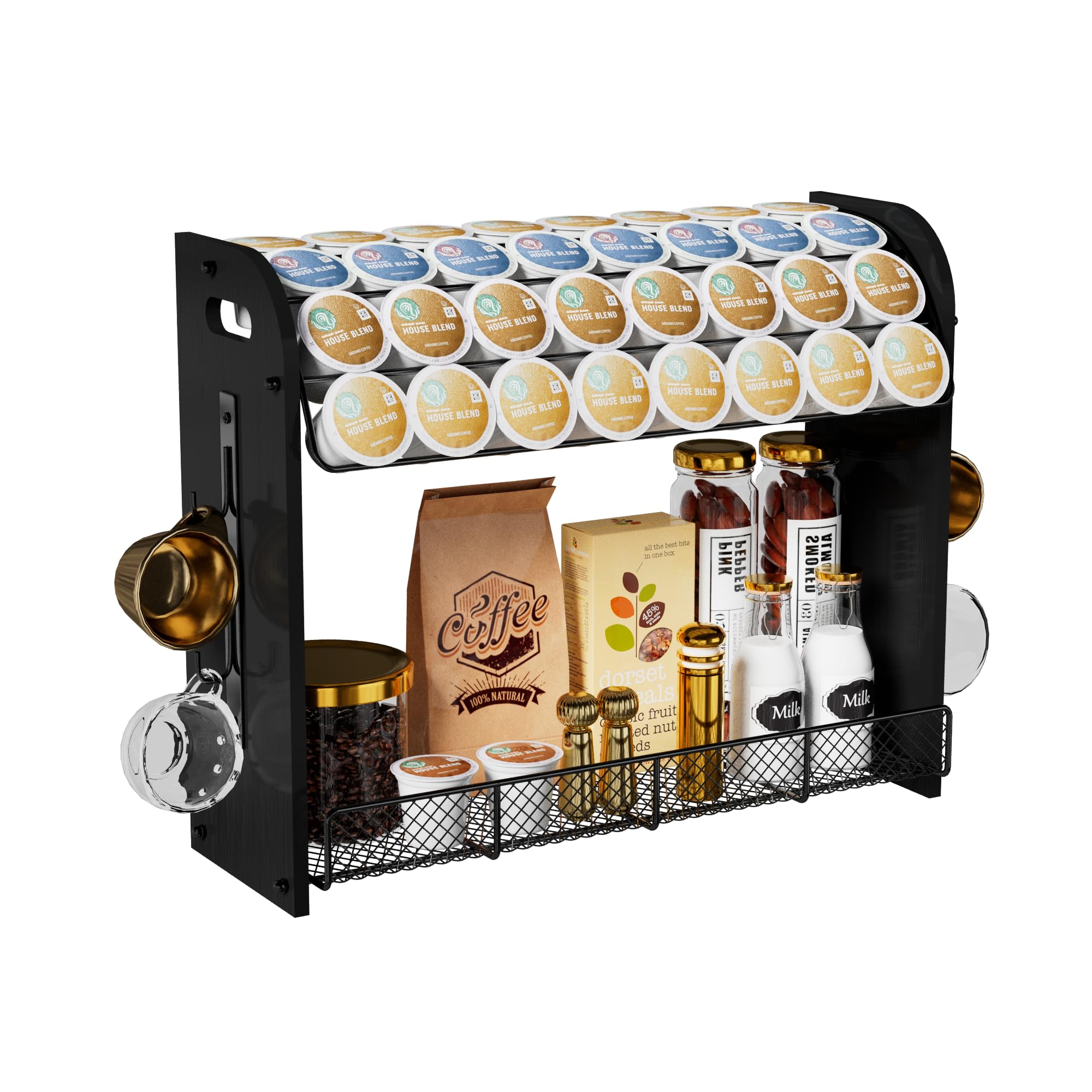 Wisuce K Cup Holder - 32 K Coffee Pod Holder/Large Capacity Coffee ...