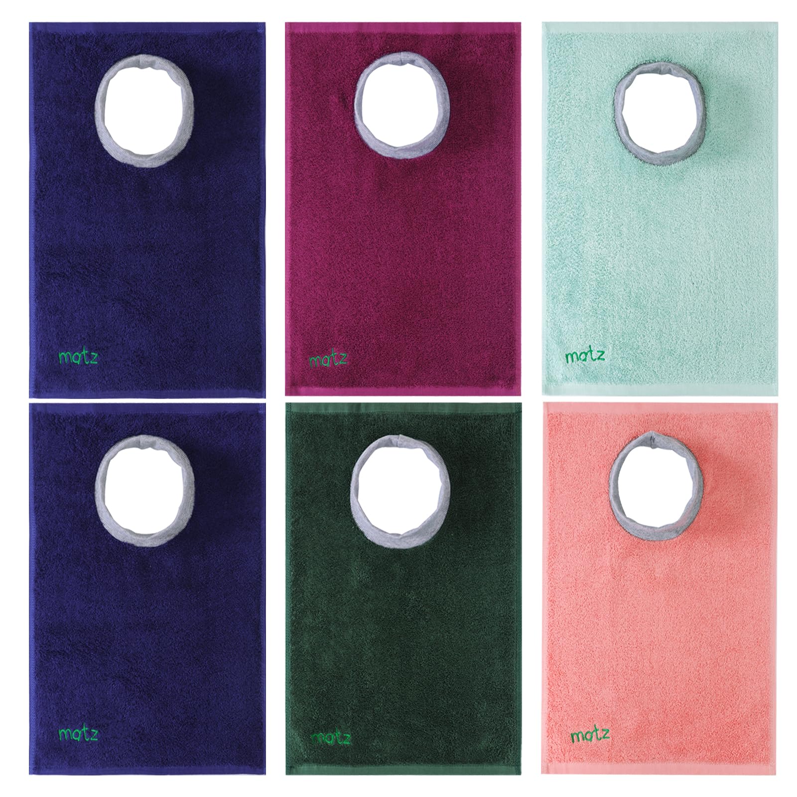 Matz Mini Terry Towel Slip On Baby Bibs | Full Coverage | Ultra ...