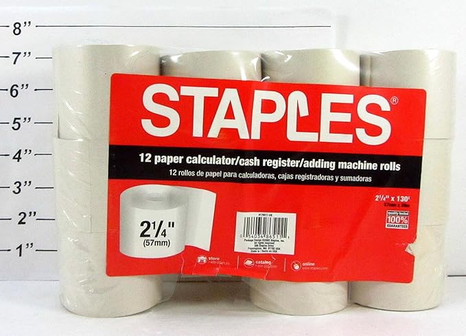 Amazon.com : Staples Paper Calculator/Cash Register/Adding Machine ...
