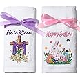 Amazon.com: Remagr 2 Pack Easter Bathroom Hand Towels Cotton ...
