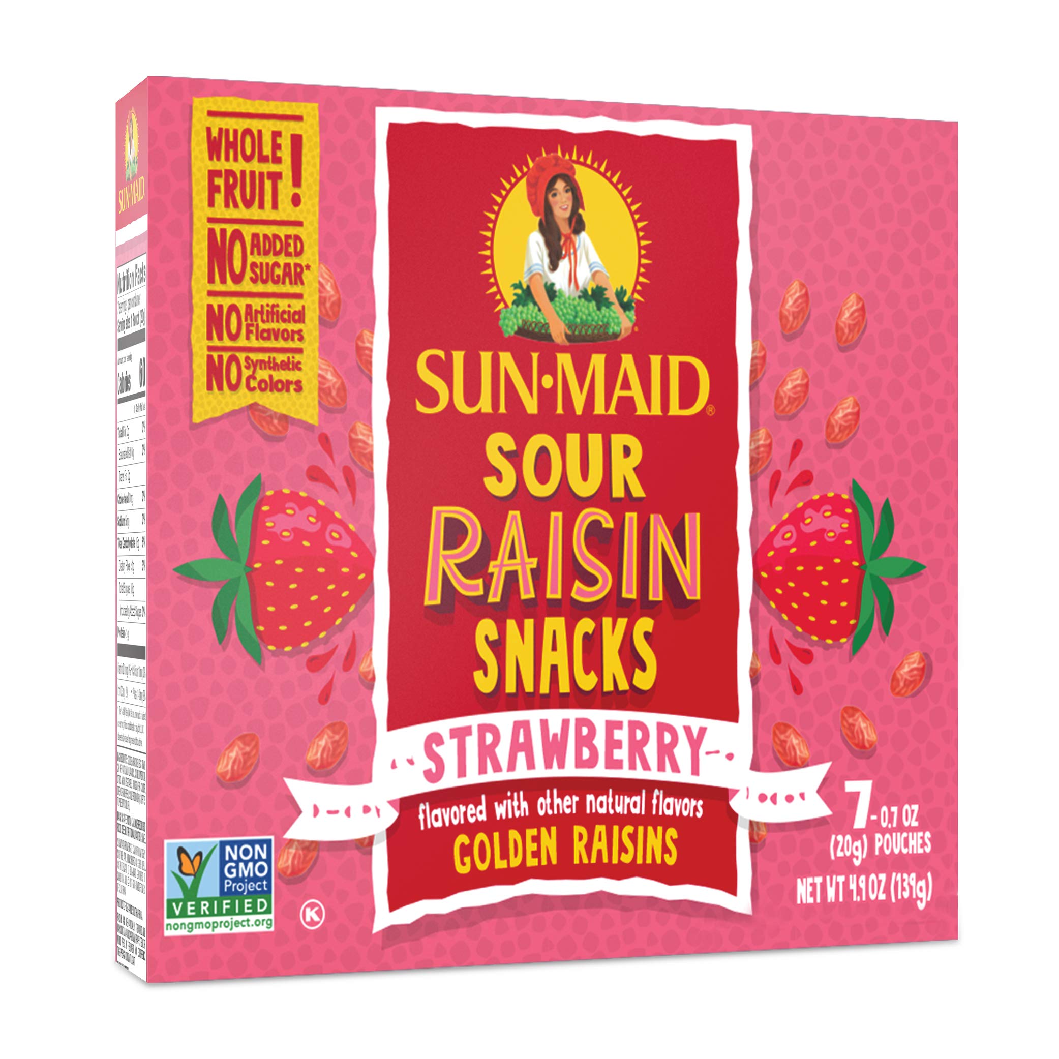 Mua Fruity Raisins Snacks for Kids | Sour Strawberry | 0.7 Ounce | 7 ...