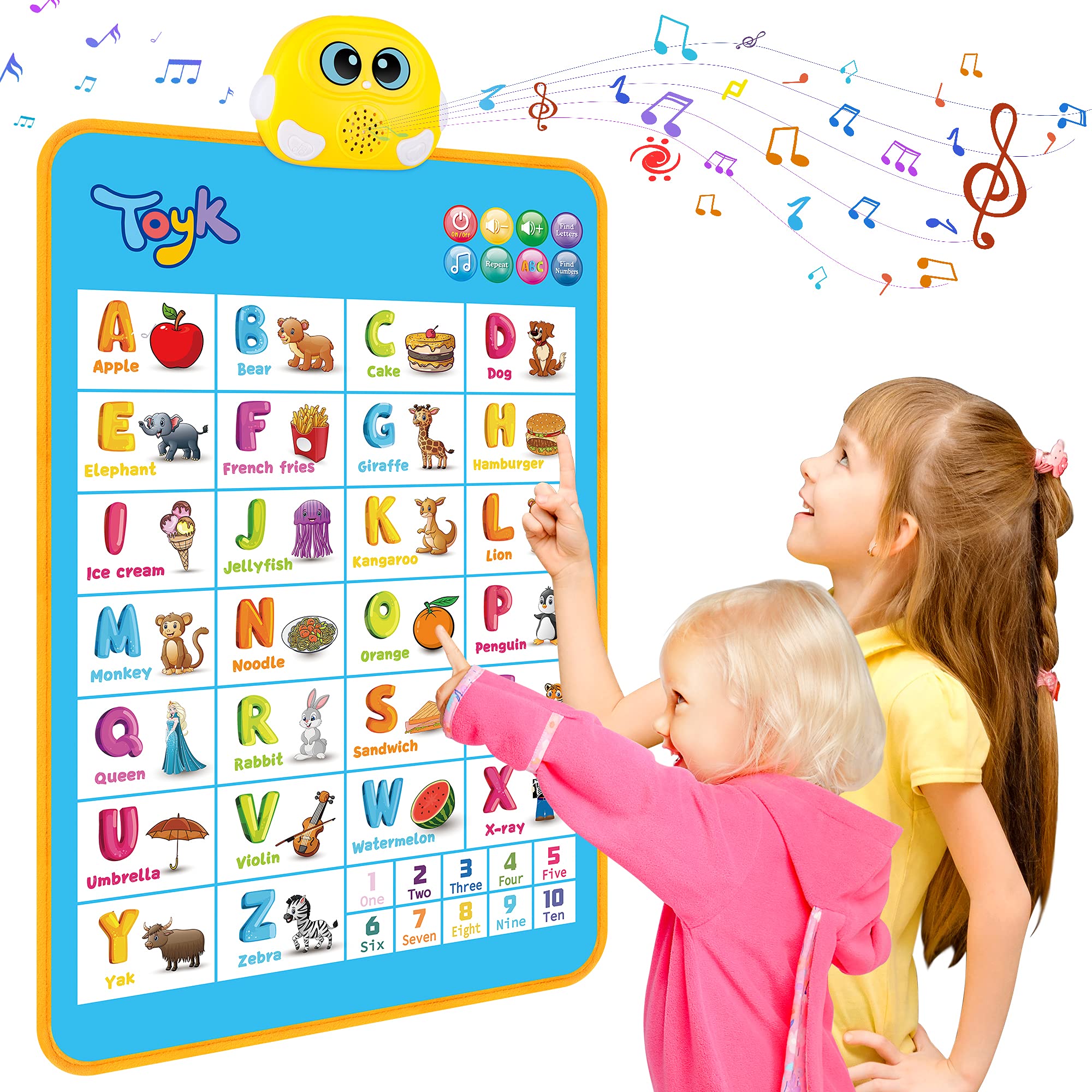 Mua Electronic Alphabet Wall Chart, Talking ABC, 123s, Music Poster ...