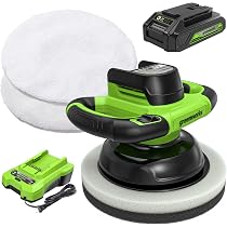 Car Buffer Polisher Greenworks 24V Cordless Buffer & Polisher - 2800 ...