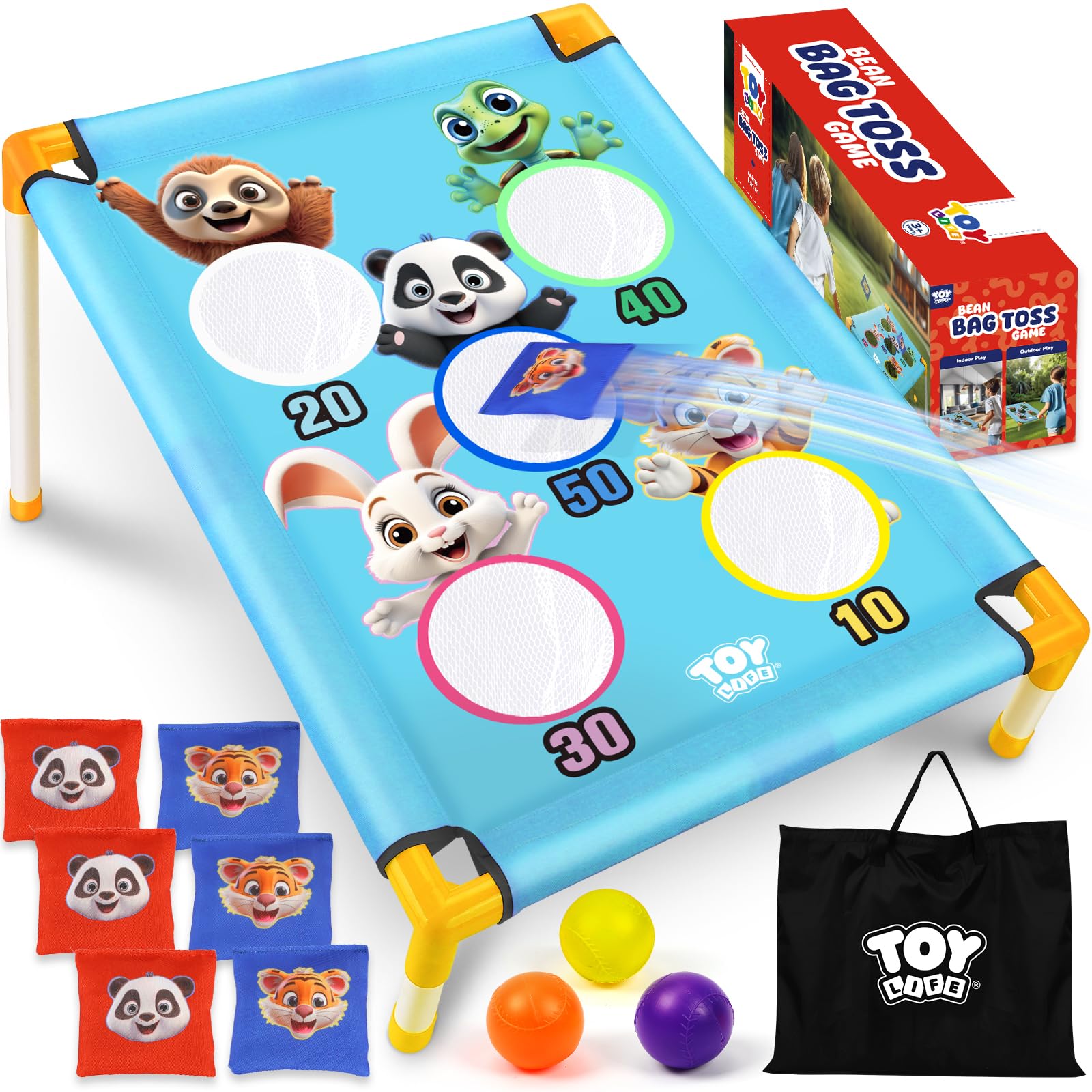 TOY Life Bean Bag Toss Carnival Game, Corn Hole, Outside Toys for Kids ...