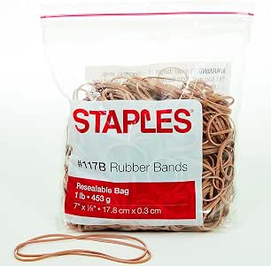 Staples Rubber Bands, Size #117B, (1 Lb): Amazon.ca: Office Products