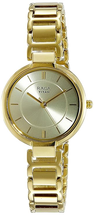 Buy Titan Raga Viva Analog Champagne Dial Women's Watch -NM2608YM01 ...
