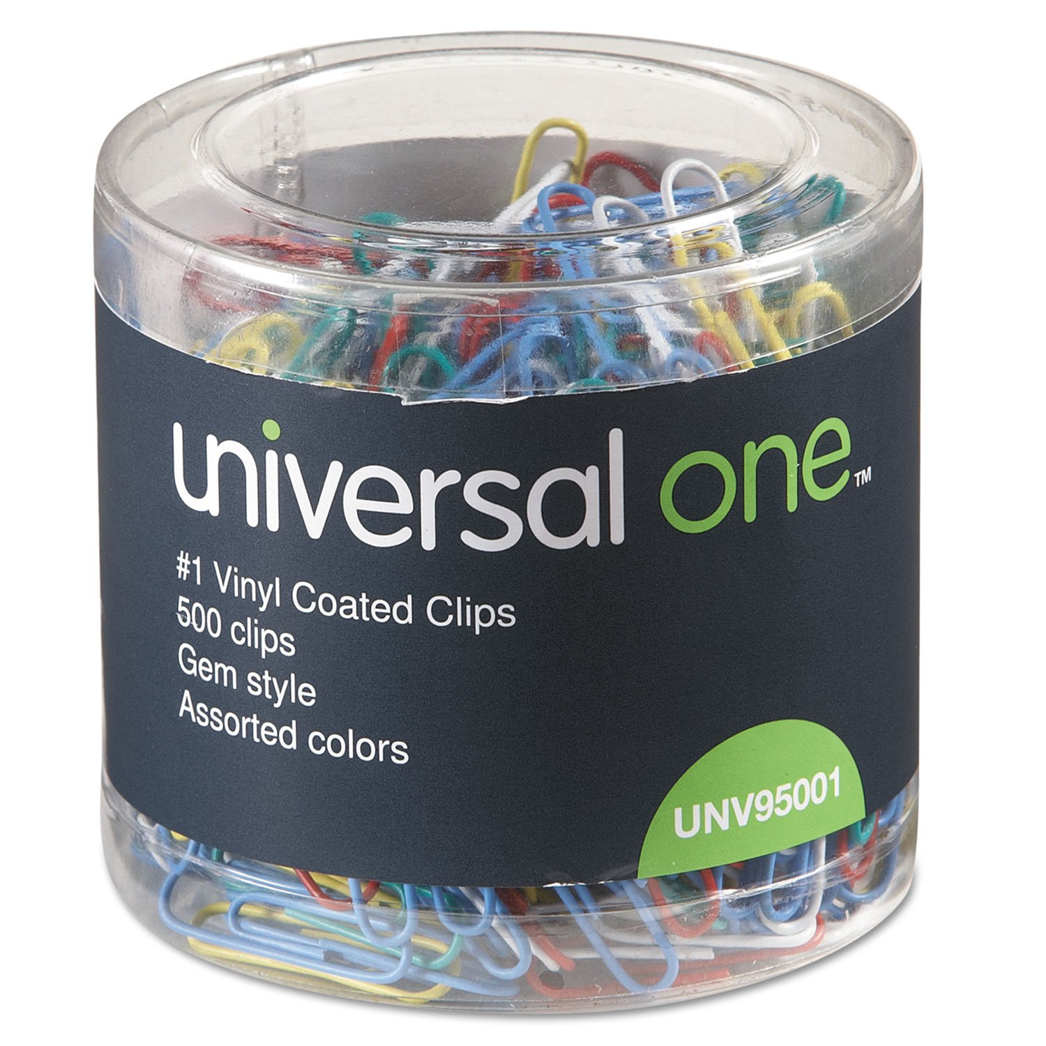 Amazon.com: Universal Paper Clips, Vinyl Coated Wire, Jumbo-Assorted ...