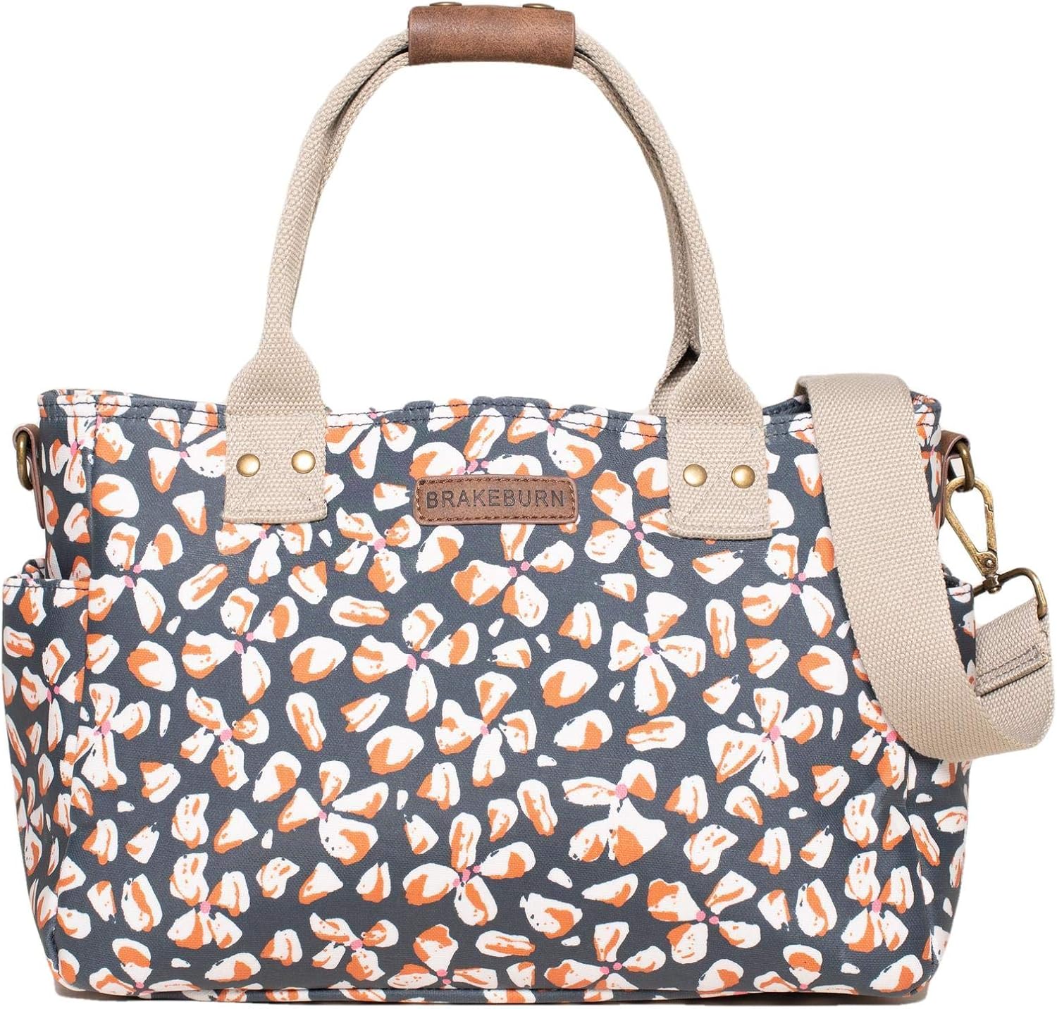 Brakeburn Petals Design Day Bag Style Hand Bag Navy: Amazon.co.uk ...