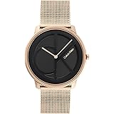 Amazon.com: Calvin Klein Women's Quartz Ionic Plated Carnation Gold and ...