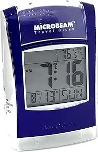 Brookstone Blue Microbeam Travel Clock with LED Flashlight: Amazon.ca ...