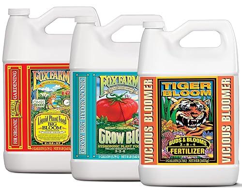 FoxFarm Liquid Nutrient Trio Hydro Formula: Big Bloom, Grow Big Hydro ...