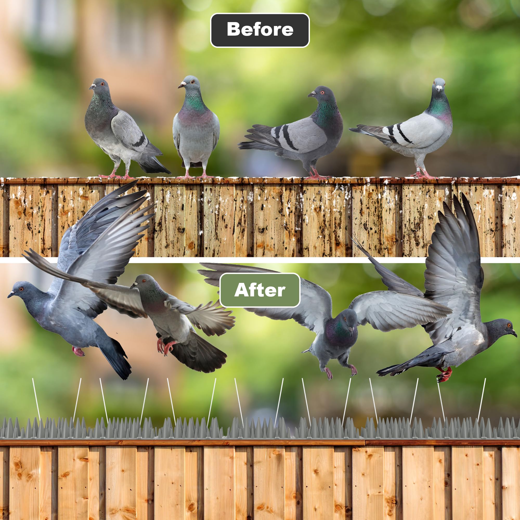 Mua 20 Pack Bird Spikes Deterrent - 20ft Pigeon Deterrent for Balcony ...