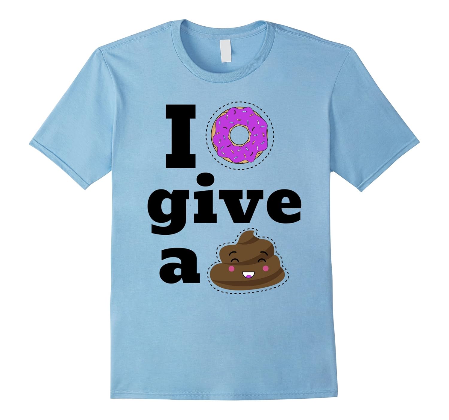 Poop Emoji Funny Donut T-Shirt-CD – Canditee
