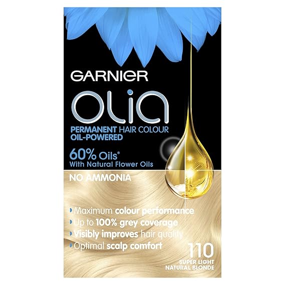 Garnier Olia Super Light Blonde Permanent Hair Dye Number 110: Amazon ...