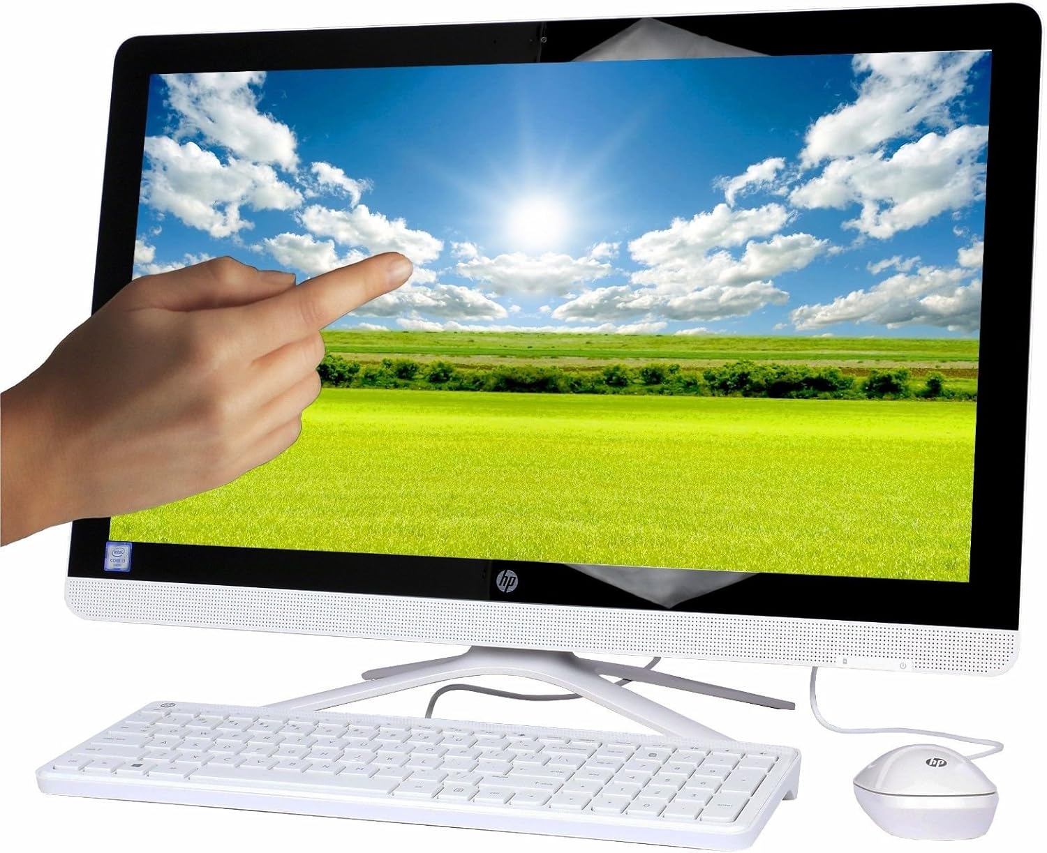 2017 Newest HP Pavilion 23.8" All-in-One Full HD 1920 x1080 Touchscreen ...