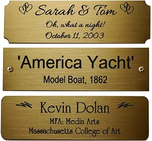 Amazon.com: Size: 3-1/2"W x 1" H, Personalized, Custom Engraved ...