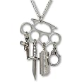 Amazon.com: Real Metal Knucks Charm” With Four Additional Mini Charms ...
