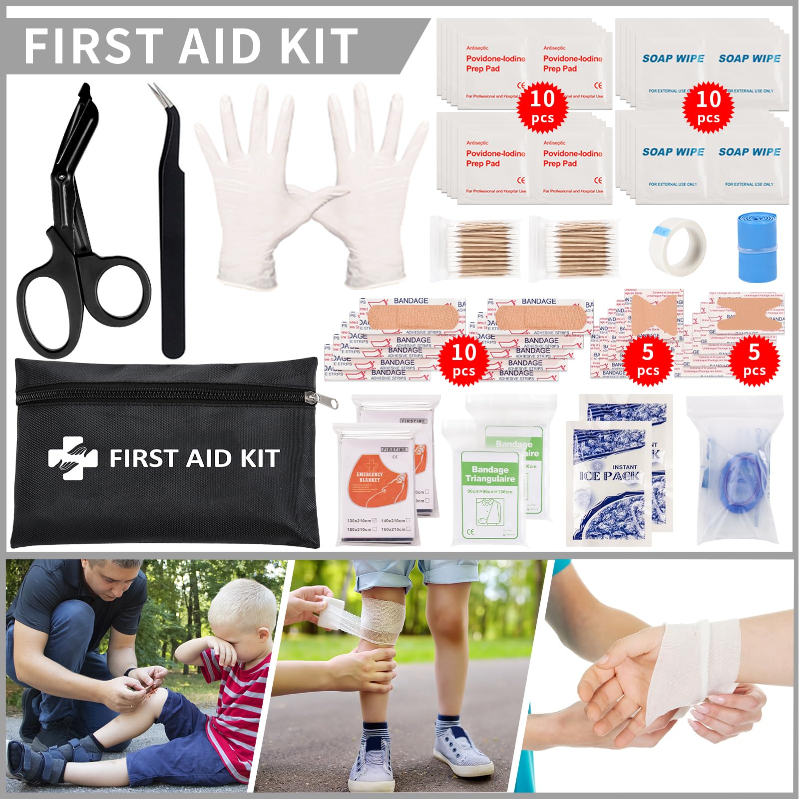 Mua GPUSFAK 145pcs Emergency Survival First Aid Kit with Splint ...