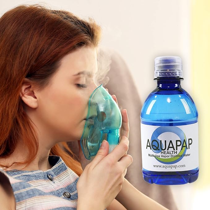Amazon.com: AQUAPAP Health Steam Inhalation Vapor Distilled Water 24 ...