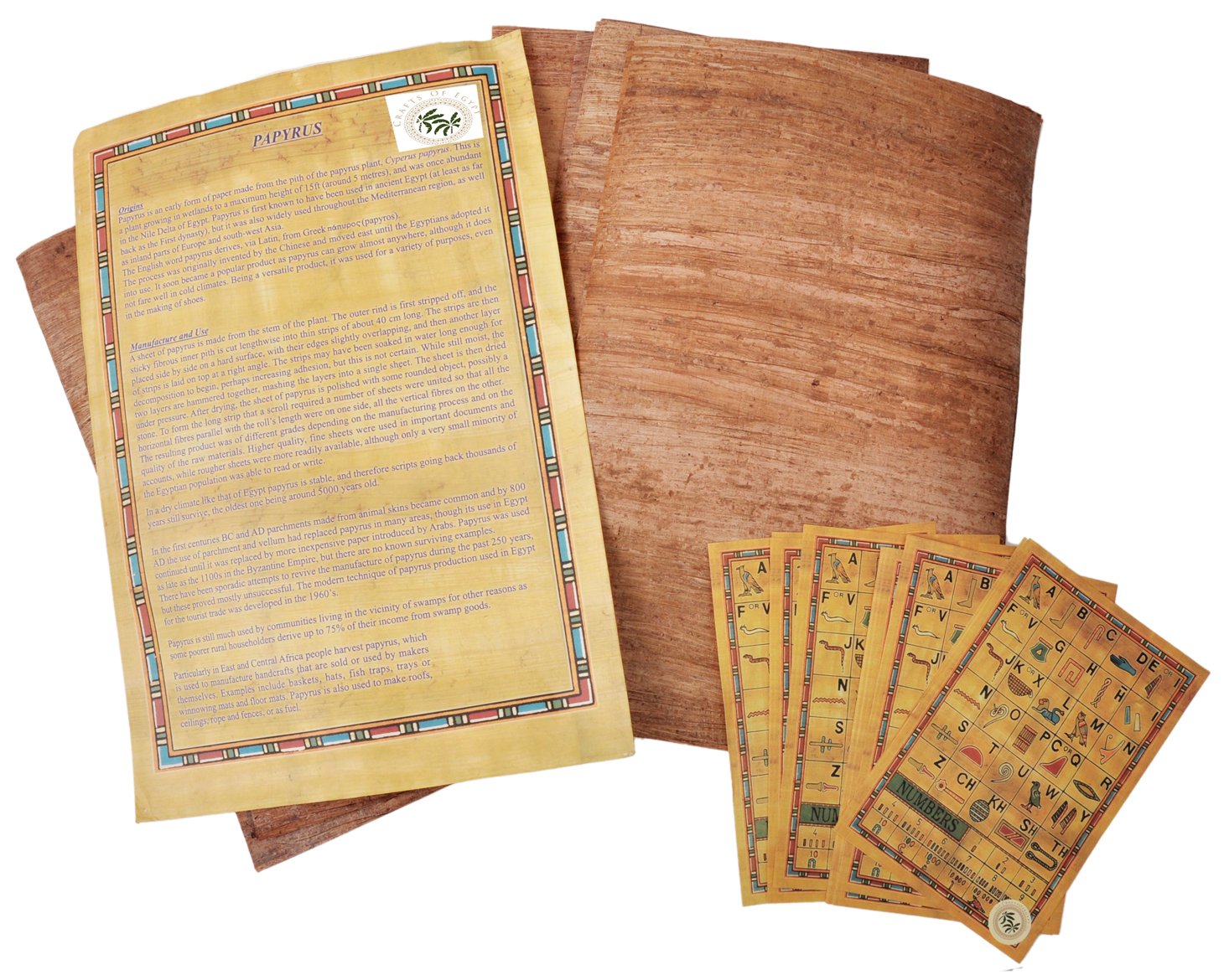 Egyptian Papyrus Aged Brown Blank Paper Set Of 10 Sheets For Art egyptian-papyrus-aged-brown-blank-paper-set-of-10-sheets-for-art