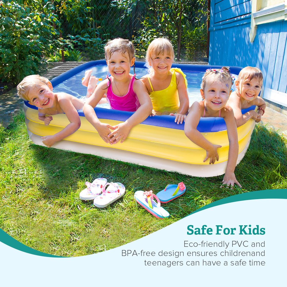 Swimming Pools Sable Inflatable Swimming Pool Giant Family Swim ...