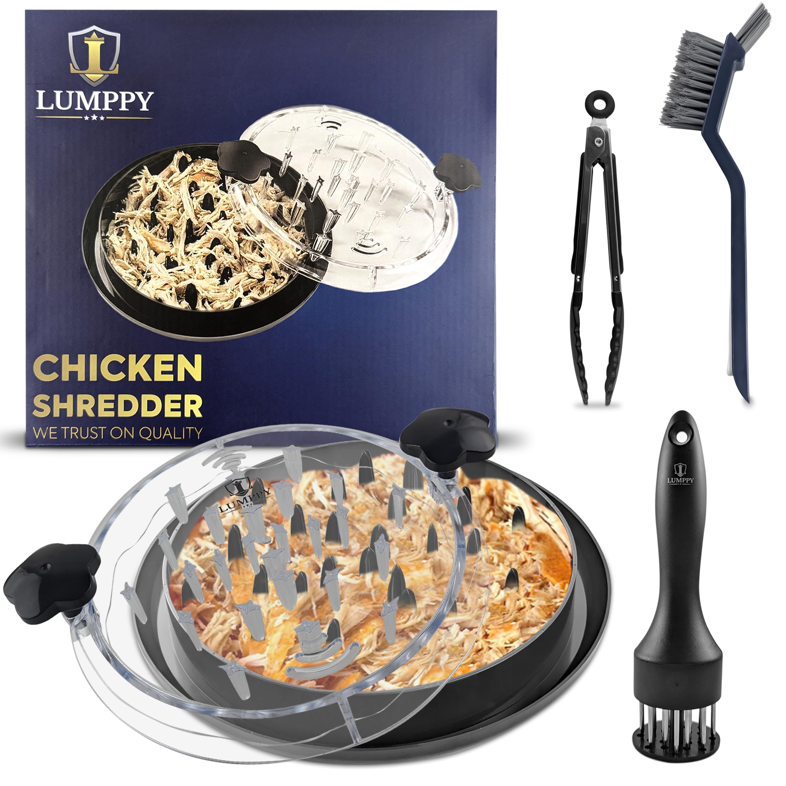 Chicken Shredder Tool Twist Large - Chicken Breast Shredder Set with ...