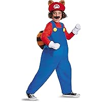 Amazon.com: Mario Raccoon Deluxe Super Mario Bros. Nintendo Costume ...
