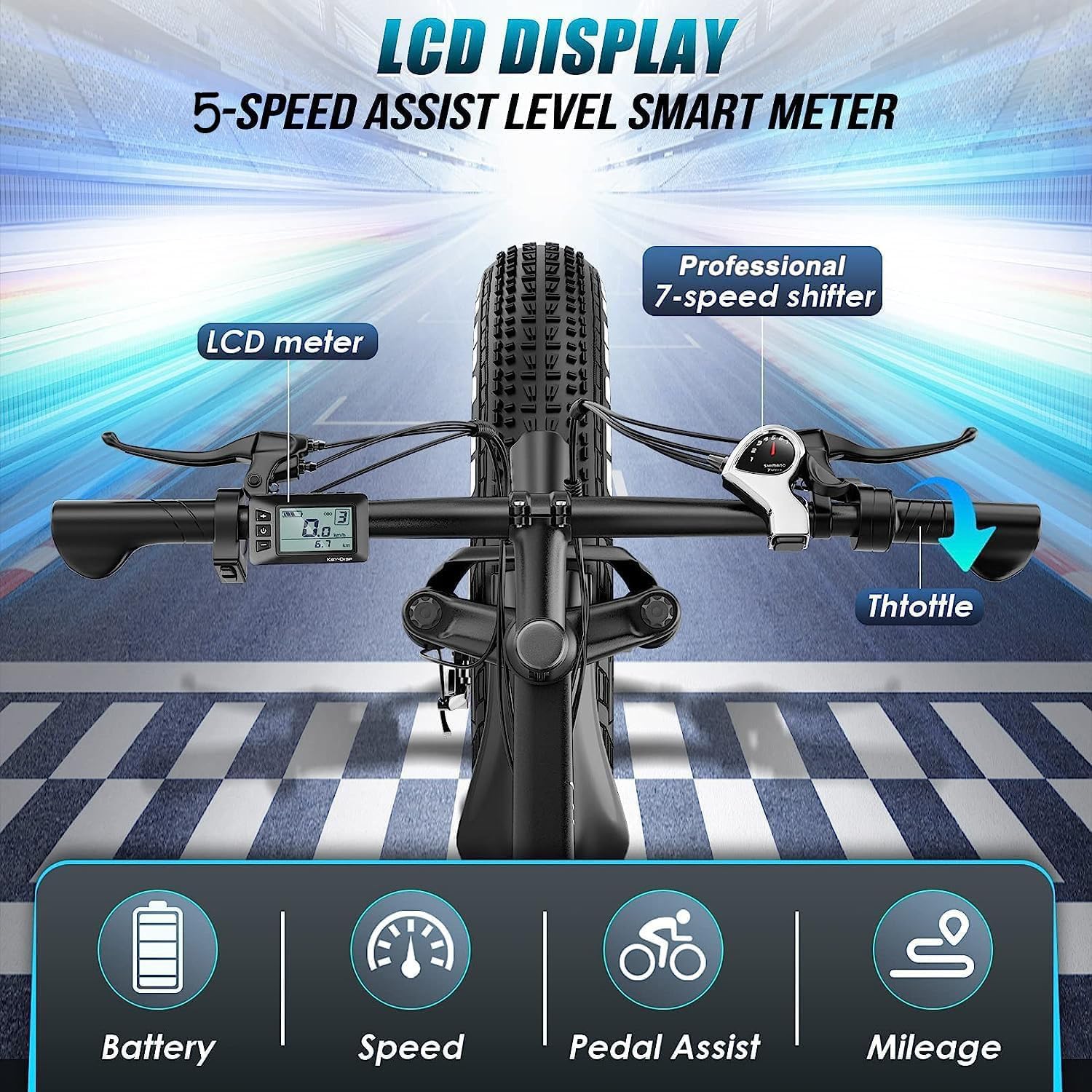 Mua Vivi Electric Bike 26" x 4.0 Fat Tire Electric Bicycle, Peak 1000W ...