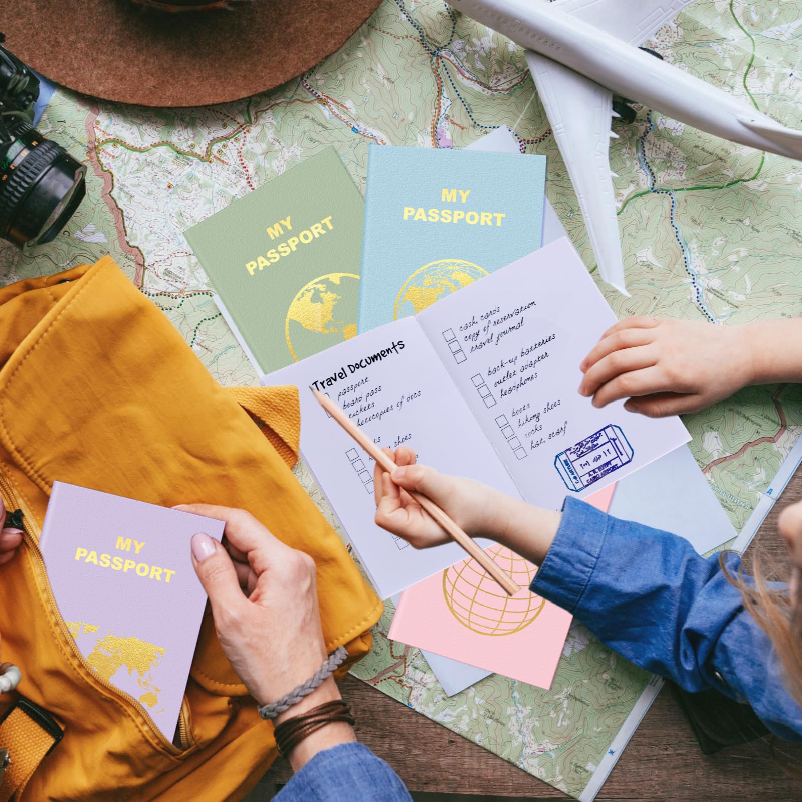 Mua Lincia 48 Pcs Blank Passport Notebook Fake Passport Book Travel ...