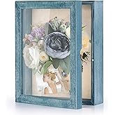 Amazon.com - FramePro Shadow Box 11x14 Front Open with Hinge Beaded Designed Display Case with ...