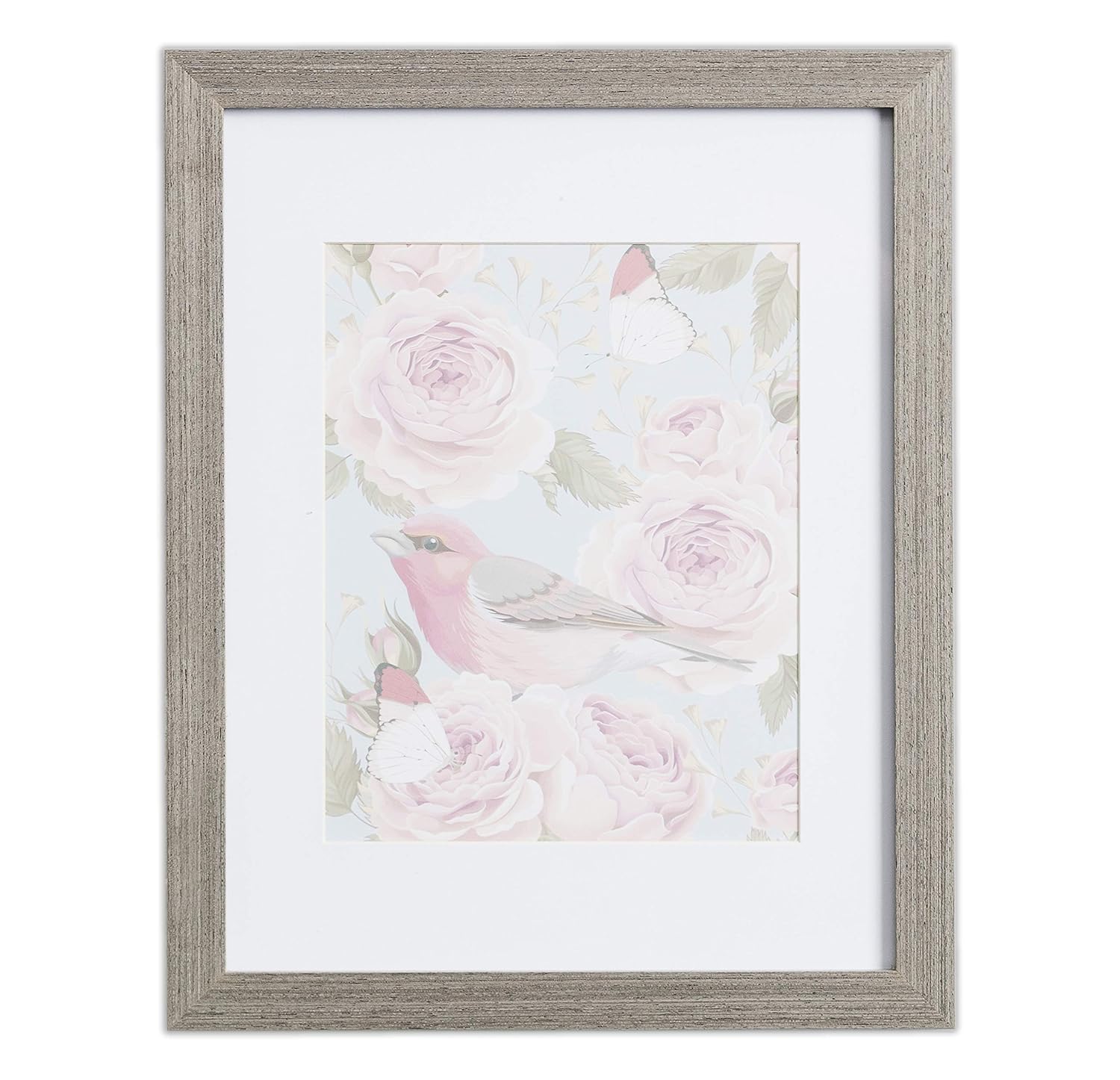 18x24 Picture Frame Grey Barnwood - Matted for 12x18 Poster, Frames by ...