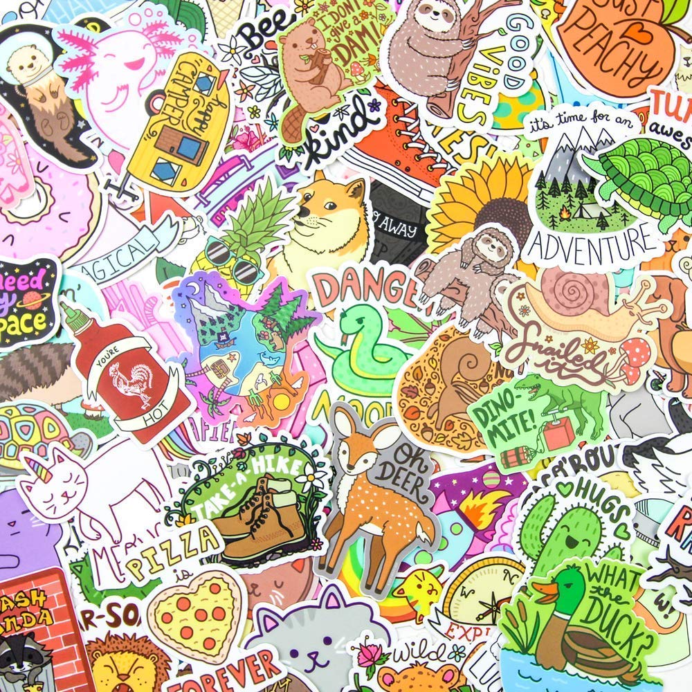 Amazon.com: Cute Stickers, Vinyl Decals, Mystery Grab Bag, 10 Stickers ...