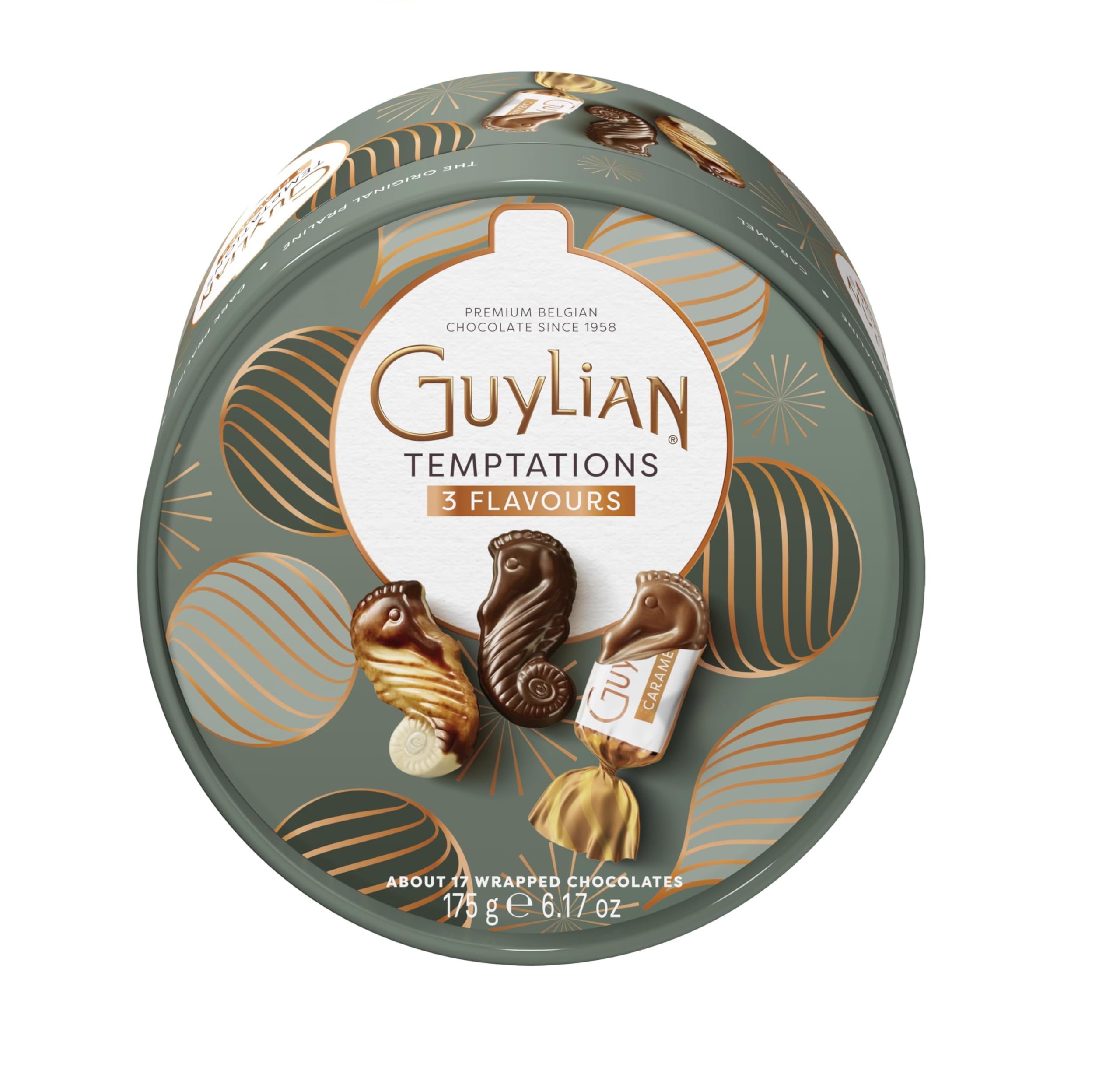Belgian Chocolate Gift Jewel Box by GuyLian, 6.17 oz, 17 pc Assorted ...