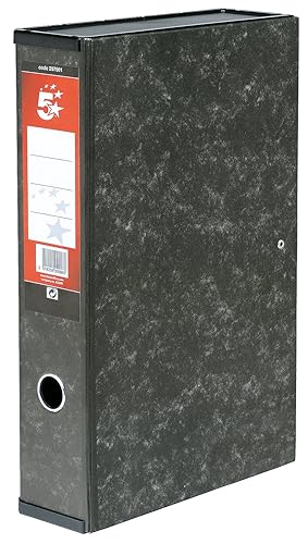 5 Star Office Box File Lock Spring with Ring Pull and Catch 75mm Spine ...