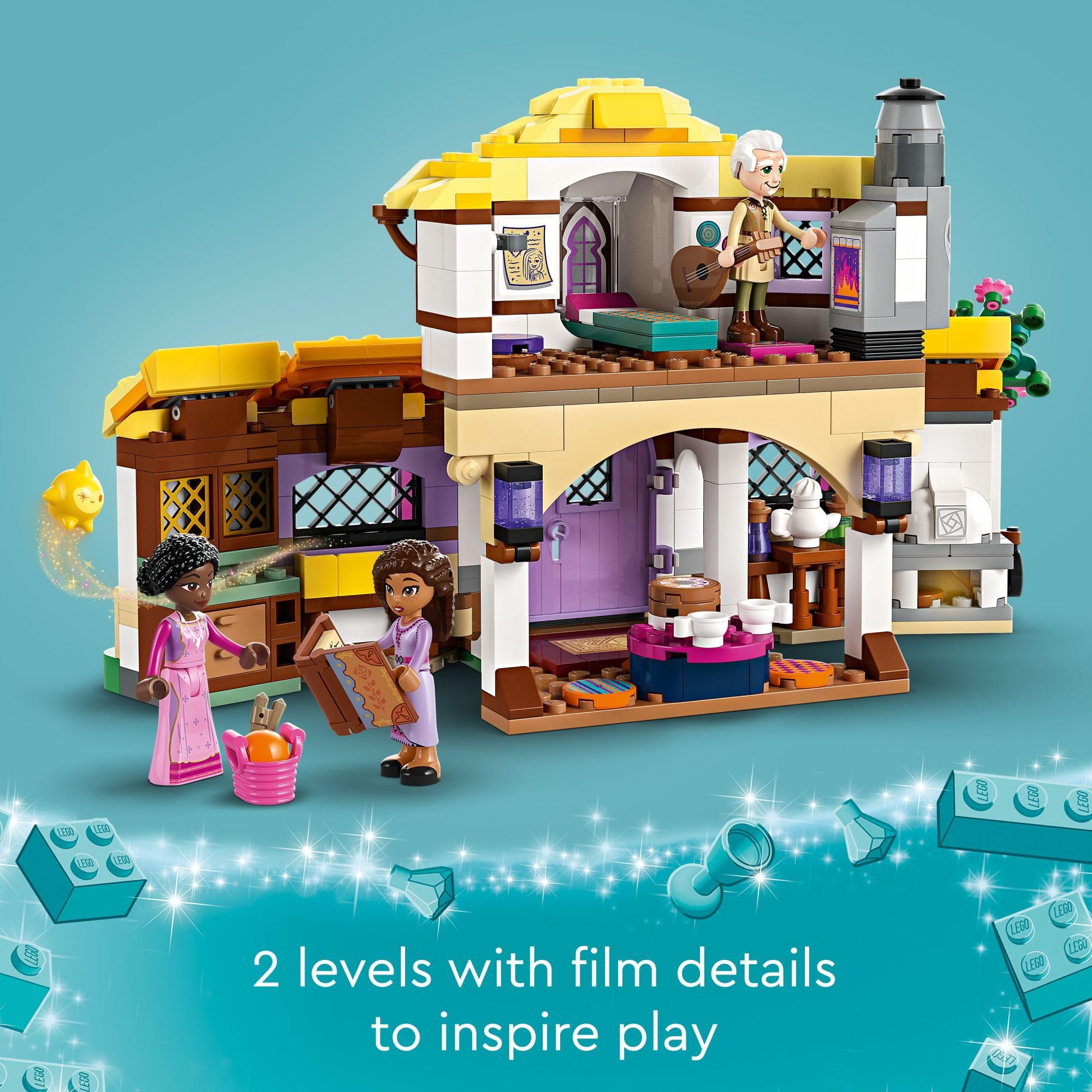 LEGO Disney Wish: Asha’s Cottage 43231 Building Toy Set, A Cottage for ...