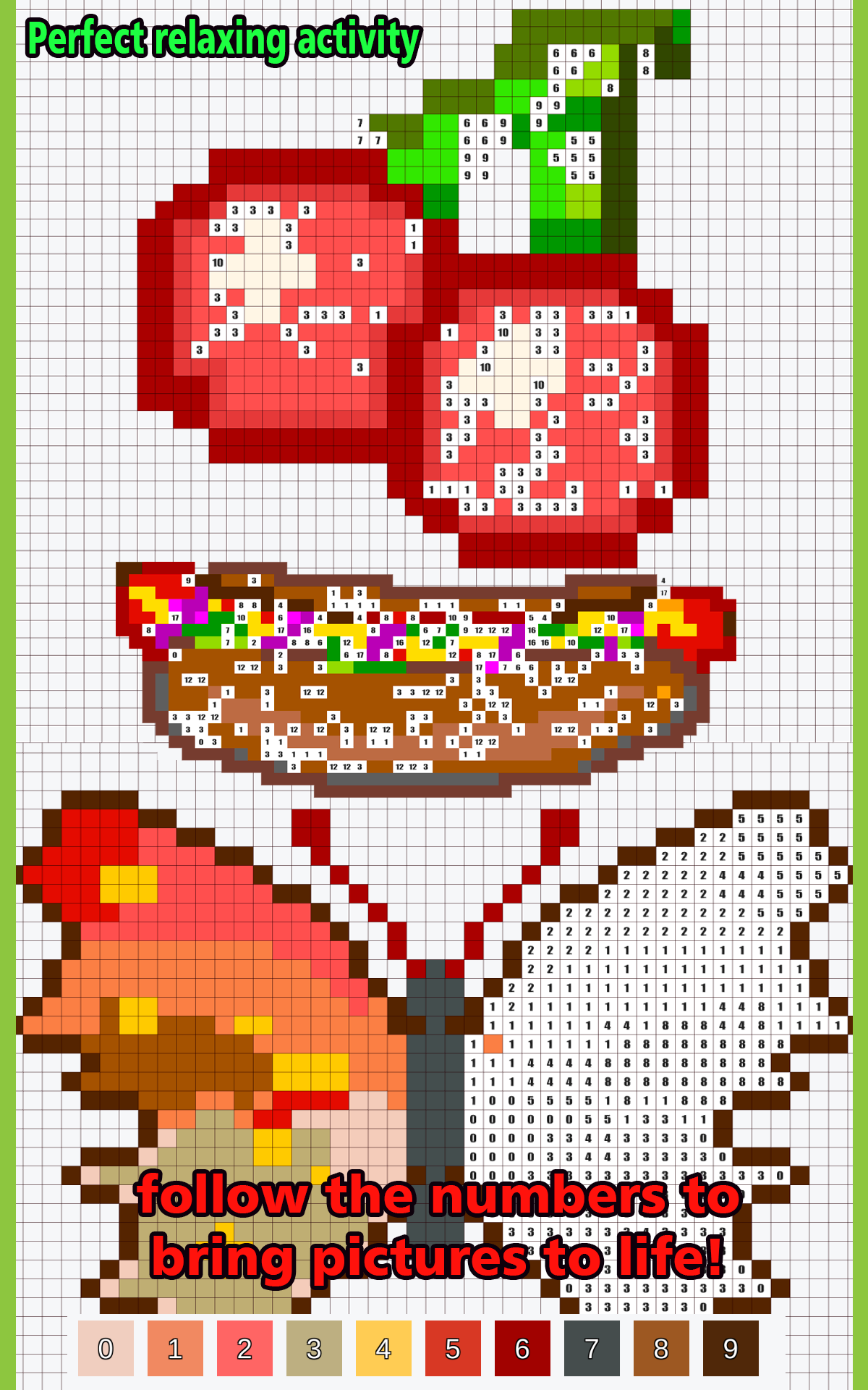 Coloring ColorPixNu Pixel Art Coloring By Number Amazon au