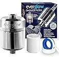 EVERGLOW High-Output Shower Filter, 100% Removes Chlorine, Moisturizes ...