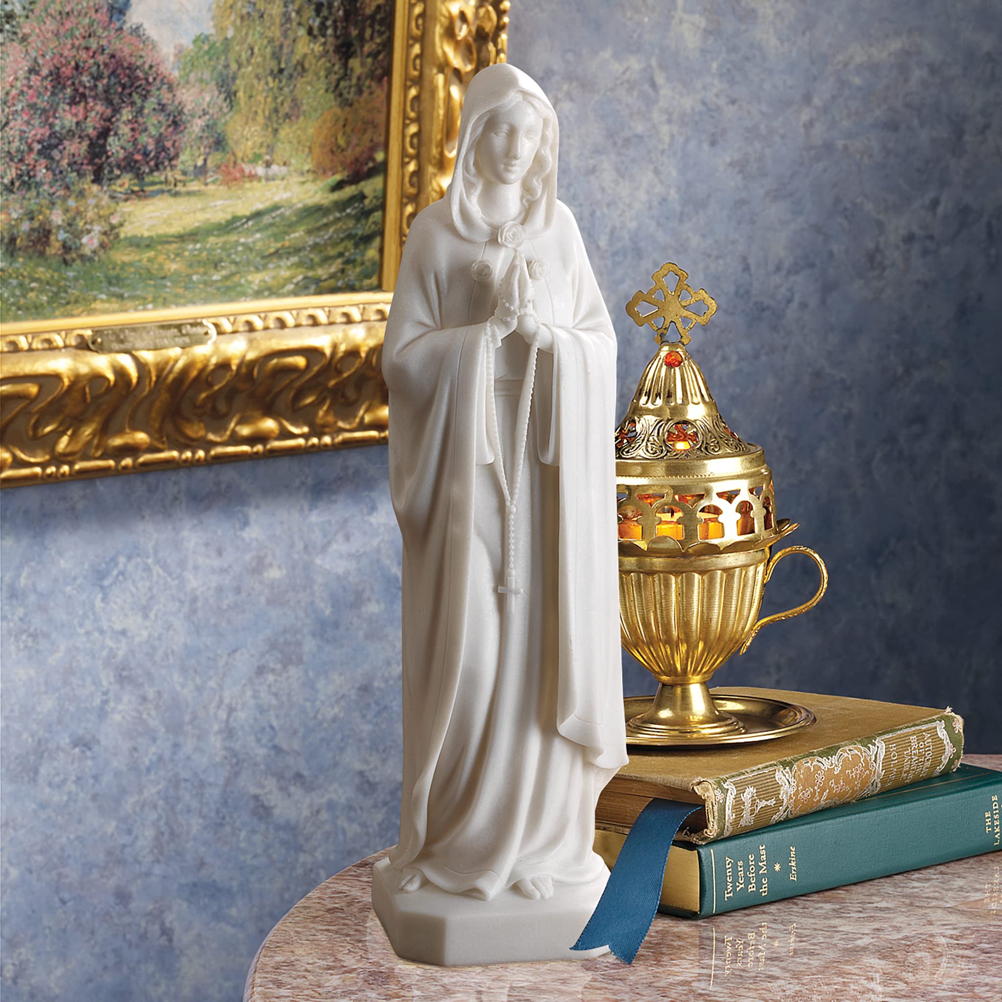 Mua Design Toscano Blessed Virgin Mary Bonded Marble Resin Statue ...