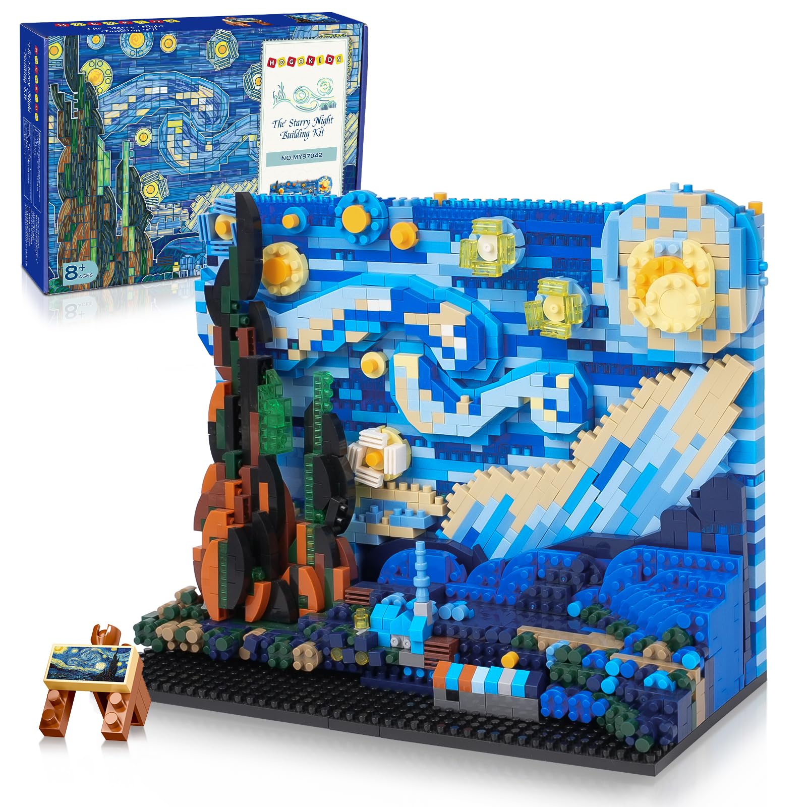 Mua HOGOKIDS The Starry Night Building Kit - Vincent Van Gogh Micro ...