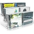 Amazon.com: 3Tier Clear Acrylic CD Holder Cascading CD Storage Rack,DVD ...