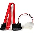 Amazon.com: StarTech.com 20in Slimline SATA to SATA with LP4 Power ...