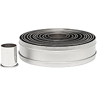 Ateco 5457 12-Piece Stainless Steel Round Cutter Set, Plain : Amazon.ca ...