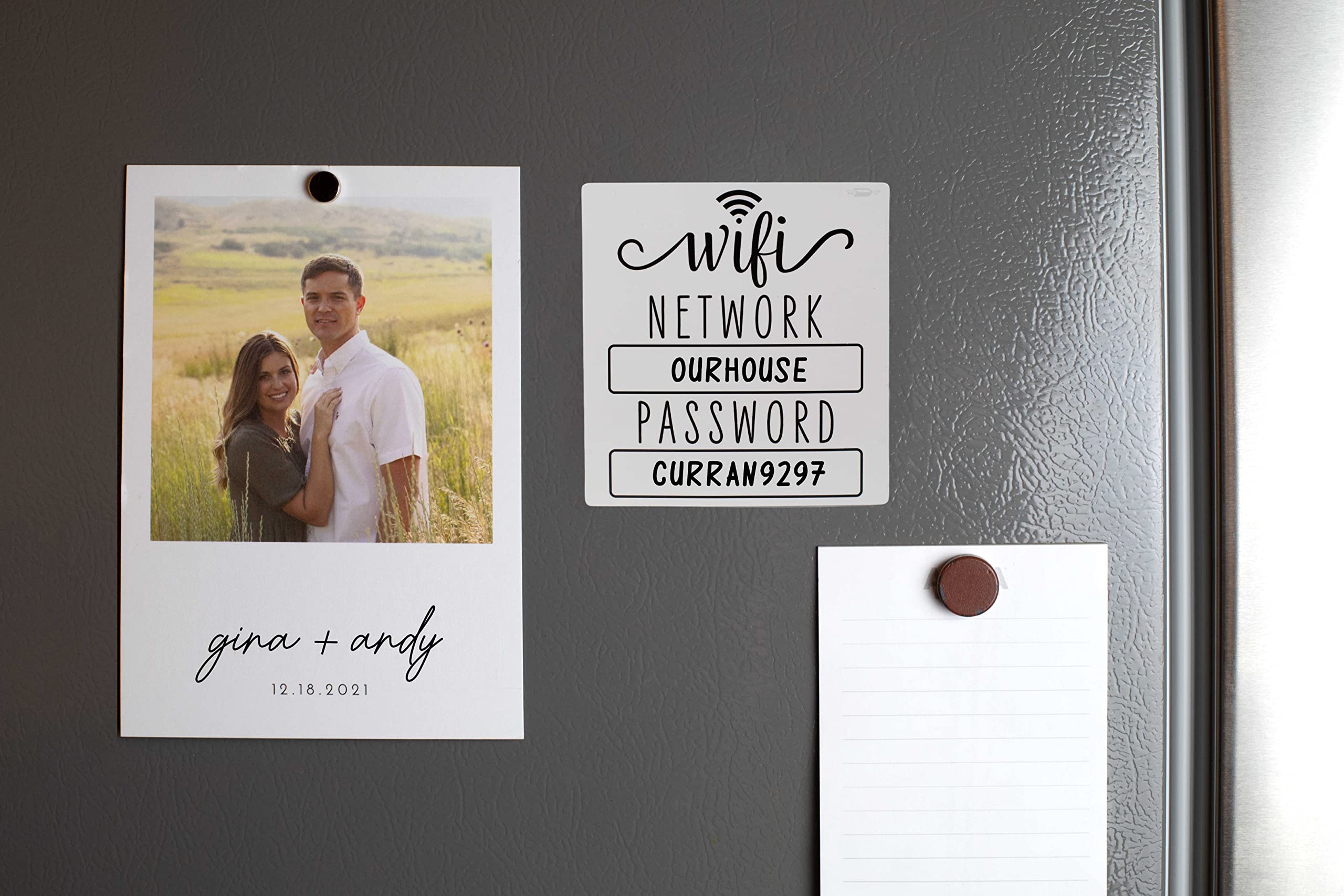 Mua White & Black WiFi Password Sign Fridge Magnet, WiFi Sign with ...