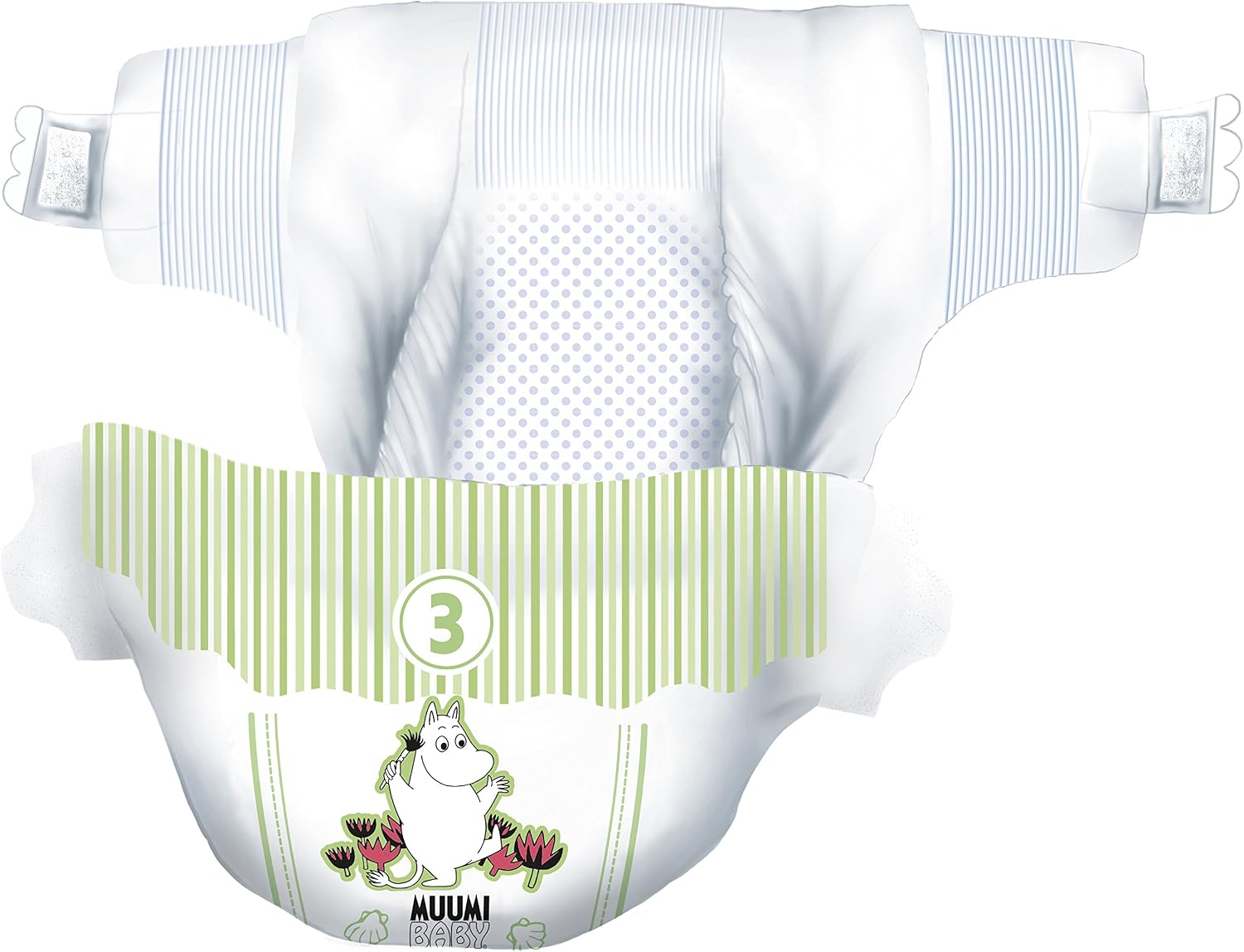 Muumi Baby Eco Nappies Size 3, 5-8 kg, 50 Sensitive Premium Nappies ...