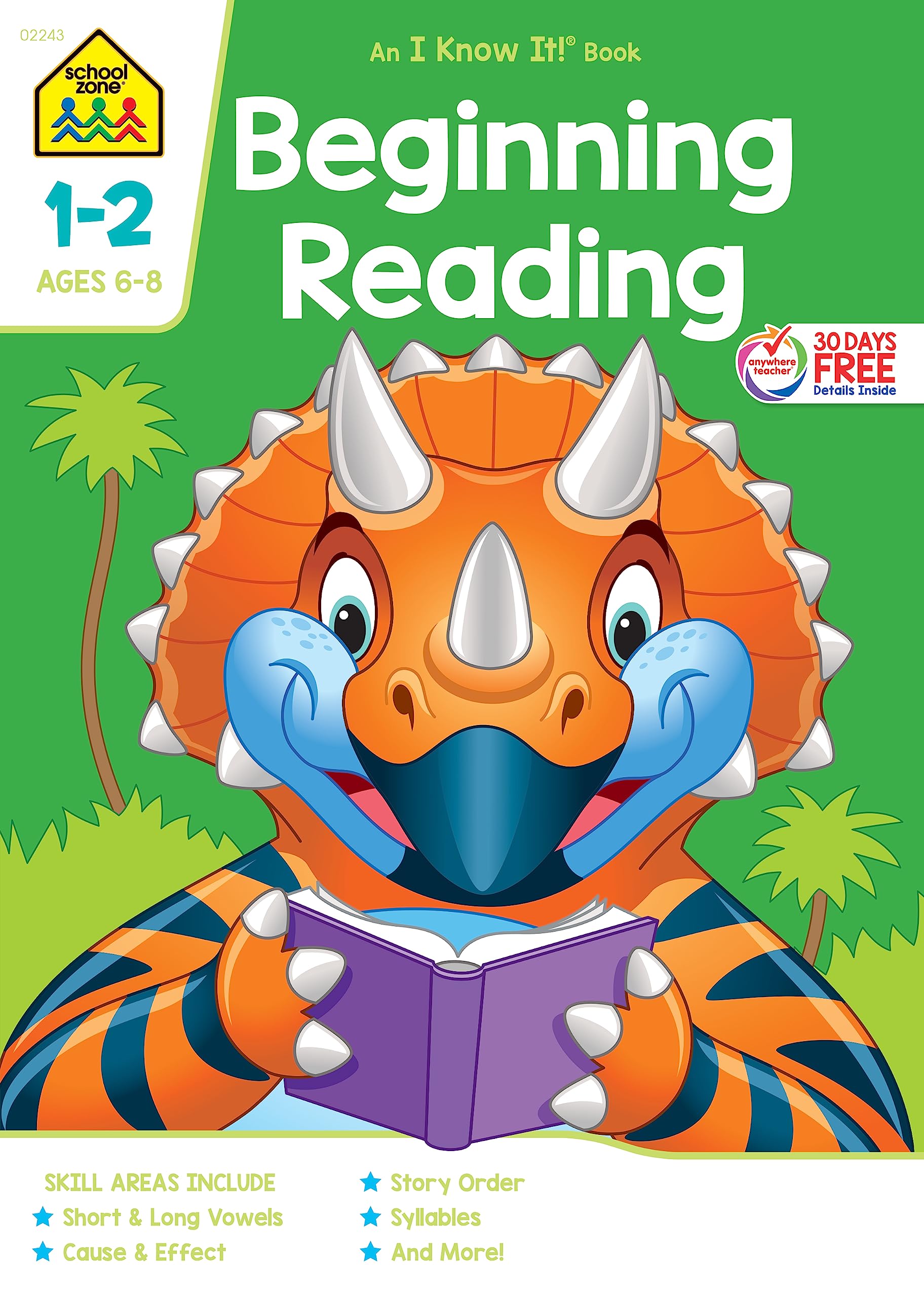 Mua School Zone Beginning Reading Workbook: 64 Pages, 1st Grade, 2nd ...