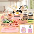 Amazon.com: Gotoofun Kid Cooking Sets Real Mini Kitchen, Food Making ...