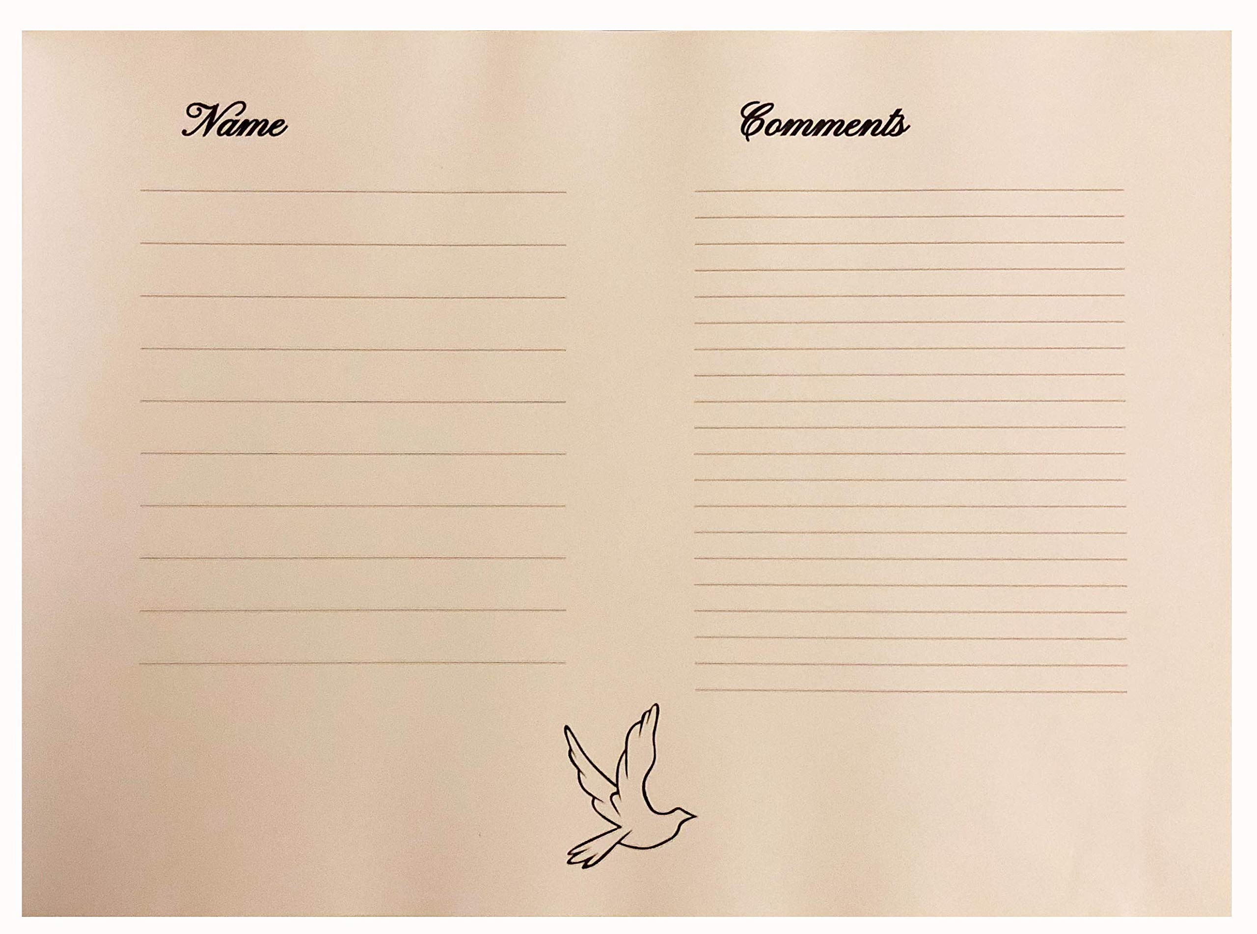 Funeral Memorial Guest Book Guest Book Celebration Of Life Memorial Service Funeral Guestbook 