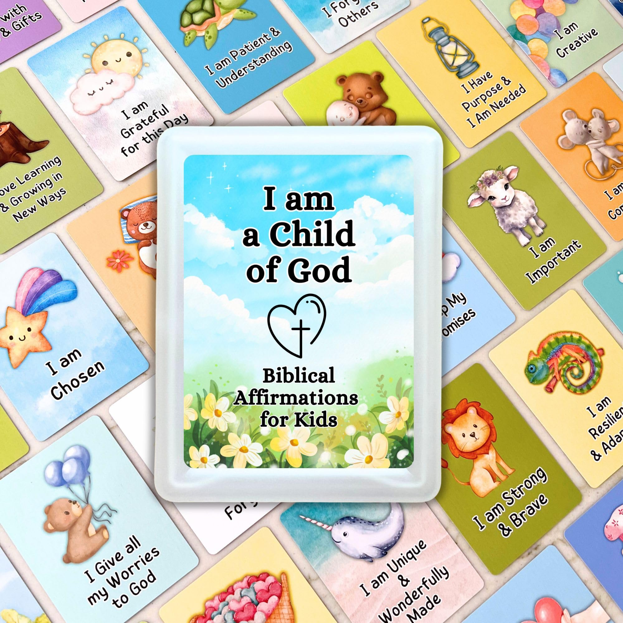 Christian Biblical Affirmation Cards for Kids, 52 Affirmations with ...
