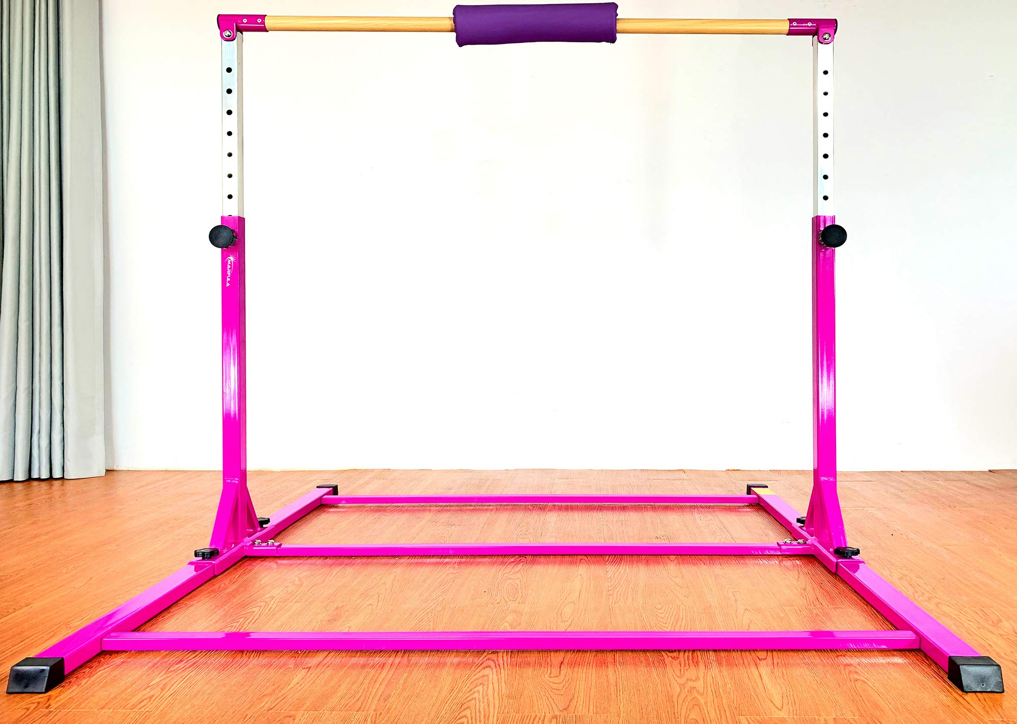 MARFULA Adjustable Gymnastics Bar Kip Bar with Fiberglass Rail & 304 ...